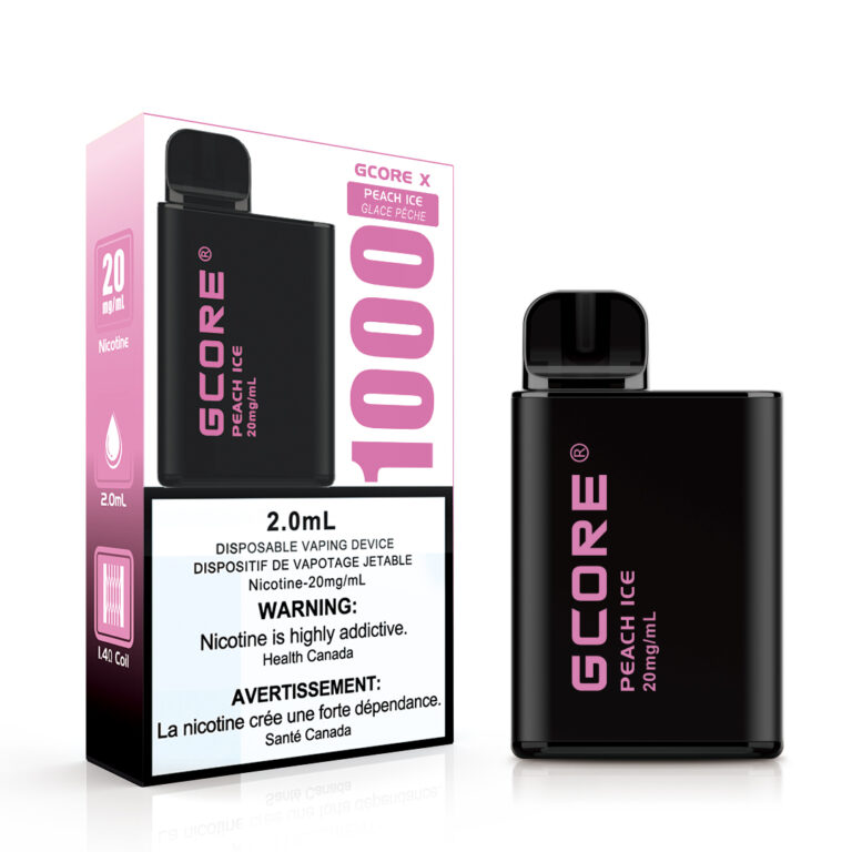 Peach Ice Gcore X 1000 Puffs (20mg) (Excise Tax) – GCORE VAPE