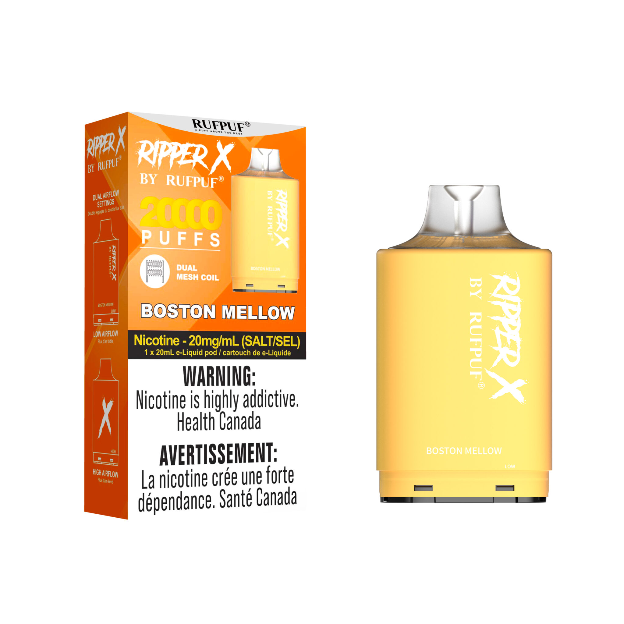 Boston Mellow Ripper X 20k (20mg/ML) (Tax Incl.) – GCORE VAPE