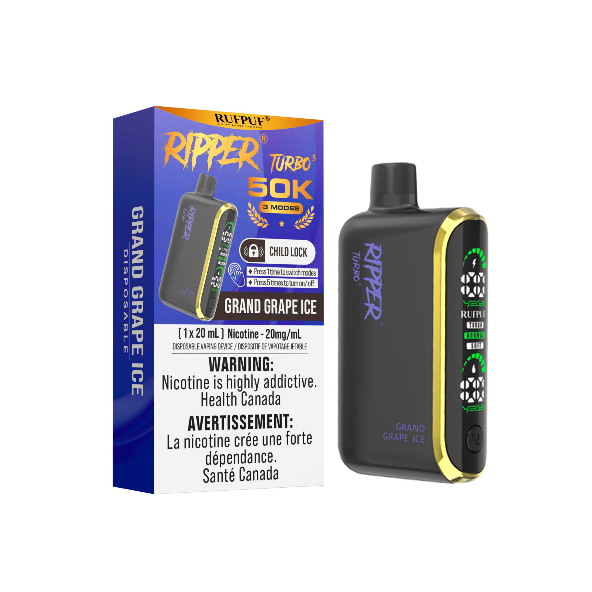GRAND GRAPE ICE RIPPER T3 (50K) (Tax Incl.) – GCORE VAPE